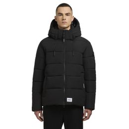 Khujo Herren Winterjacke "Loga2-YM", schwarz, Gr. L, Material: 100% Polyester; Futter: 100% Polyester; Wattierung: 100% Polyester, Jacken, Steppjacke