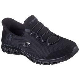 Skechers Damen Slip-On Sneaker "GLIDE-STEP-PURSUIT", Gr. 39, schwarz, Textil, unifarben, Schuhe, Freizeitschuh mit elastischem Einstieg