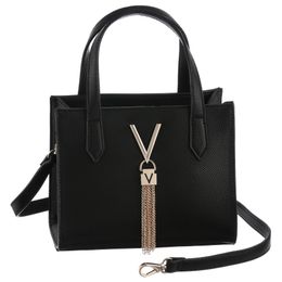 Valentino Handbags Shopper VALENTINO BAGS "SHOPPING DIVINA", Damen, Gr. B/H/T: 20cm x 16cm x 8cm, nero, gold, Polyurethan, Taschen Shopper, Henkeltasche Umh&auml;ngetasche Schultertasche