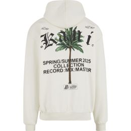 Karl Kani Herren Sweatjacke "Karl Kani Kani Palm Os Zip Hoodie", wei&szlig;, Gr. XS, 65% Baumwolle, 35% Polyester, Sweatjacken