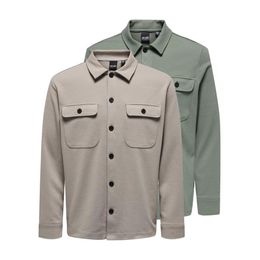 Only & Sons Only & Sons Button Up Shirt 'Newkodyl' male Green size M