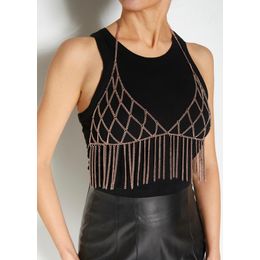 Lascana Damen Bauchkette, rosa, Gr. S, Bauchketten, Bodychain, BH Kette, K&ouml;rperschmuck, K&ouml;rperkette, Taillenkette