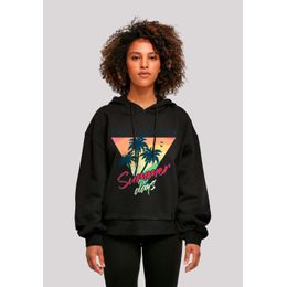 F4NT4STIC Damen Sweatshirt "California Palmen Retro", schwarz, Gr. 4XL, Obermaterial: 100% Baumwolle, Sweatshirts, Premium Qualit&auml;t