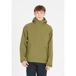 WEATHER REPORT Herren Outdoorjacke "Brittan", gr&uuml;n, Gr. L, unifarben, 90% Polyester, 10% Elasthan, Jacken, mit 15.000 mm Wassers&auml;ule
