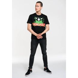 logoshirt Herren T-Shirt "Monopoly", schwarz, Gr. S, bedruckt, 100% Baumwolle, Shirts, mit tollem Design