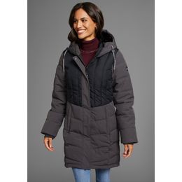 Polarino Damen Winterjacke, schwarz, Gr. 42, Web, Obermaterial: 100% Polyester. Obermaterial Melange: 92% Polyester, 8% Elasthan. Futter: 100%