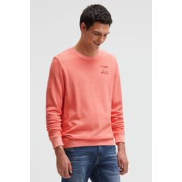 CAMP DAVID Herren Sweaterwild salmon, Gr. XXXL, bestickt, Jersey, Material: 92% Baumwolle, 8% Polyamid, Sweatshirts, mit Baumwolle