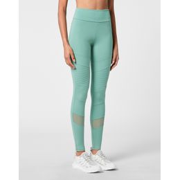 Plein Sport Damen Leggings "Statement", gr&uuml;n, Gr. XL, Obermaterial: 90% Polyester, 10% Elasthan, Hosen