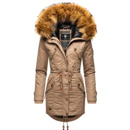 Marikoo Damen Wintermantel "La Viva Prc", grau, Gr. M, Oberstoff: 100% Baumwolle. Futter: 100% Polyester. Wattierung: 100% Polyester. &Auml;rmelfutter:
