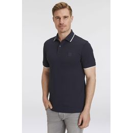 BOSS Orange Herren Poloshirt "Passertip", blau, Gr. XXL, unifarben, Piqu&eacute;, Obermaterial: 95% Baumwolle, 5% Elasthan, Shirts, mit BOSS Logo-Badge