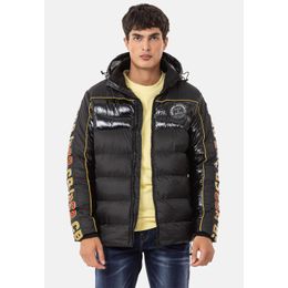 Cipo & Baxx CIPO & BAXX Herren Winterjacke "Jacke", schwarz, Gr. M, unifarben, 100% Nylon, Jacken, mit Kapuze