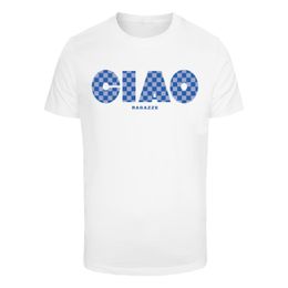 MisterTee Herren T-Shirt "MisterTee Ciao Girls Tee"wei&szlig;, Gr. M, bedruckt, 100% Baumwolle, Shirts