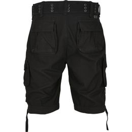 Brandit Herren Cargoshorts "Brandit Herren Savage Vintage Cargo Shorts", schwarz, Gr. 4XL, unifarben, 100% Baumwolle, Hosen