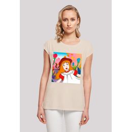 F4NT4STIC Damen T-Shirt "Alice im Wunderland Double Alice", wei&szlig;, Gr. L, Obermaterial: 100% Baumwolle, Shirts, Retro, Heroes of Childhood, TV Serie