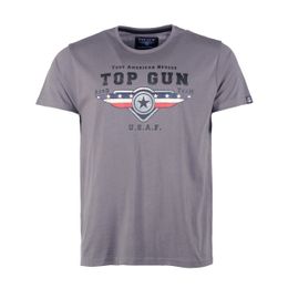 Top Gun Herren T-Shirt "TG20213022", grau, Gr. L, Obermaterial: 100% Baumwolle, Shirts