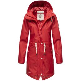 Navahoo Damen Regenjacke "Tropical Stormoo", rot, Gr. L, Obermaterial: 70% Polyester, 30% Polyurethan. Innenfutter: 100% Polyester. &Auml;rmelfutter: 100%