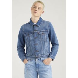 Levi's LEVI'S Damen Jeansjacke "ORIGINAL TRUCKER", blau, Gr. XS, Web, Obermaterial: 79% Baumwolle, 21% Lyocell, Jacken, FRESH COLLECTION