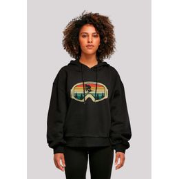 F4NT4STIC Damen Sweatshirt "Retro Skibrille Wintersport", schwarz, Gr. 5XL, Obermaterial: 100% Baumwolle, Sweatshirts, Premium Qualit&auml;t
