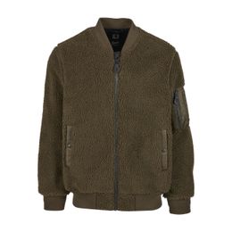 Brandit Herren Allwetterjacke "Brandit MA1 Sherpa Jacket", braun, Gr. XL, unifarben, 100% Polyester, Jacken