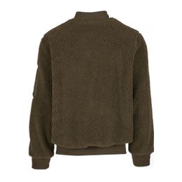 Brandit Herren Allwetterjacke "Brandit MA1 Sherpa Jacket", braun, Gr. XXXL, unifarben, 100% Polyester, Jacken
