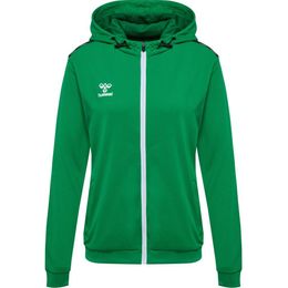 Hummel Athletic Zip-Up Hoodie 'AUTHENTIC PL' female Green size XXL