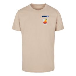 MisterTee Herren T-Shirt "MisterTee Herren Vintage Spritz Tee"sand, Gr. S, unifarben, 100% Baumwolle, Shirts