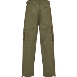 DROPSIZE Herren Cargohose "Dropsize Herren Dropsize Single Cargo Pocket Workwear Pants", gr&uuml;n, Gr. 34, unifarben, 65% Polyester, 35% Baumwolle, Hosen