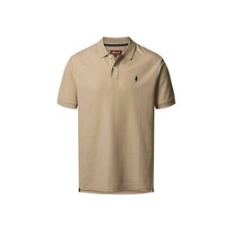 MCS Herren Kurzarmhemd "MCS Polo shirt MCHurst", beige, Gr. XXXL, Obermaterial: 100% Baumwolle, Hemden