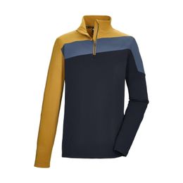 Langarmshirt Killtec "KSW 259 MN LS SHRT", Herren, Gr. L, schwarz, Obermaterial: 69% Polyester, 31% Elasthan, Shirts Langarmshirt, Warmhaltendes Funktionsshirt mit Rei&szlig;verschluss und Kinnschutz