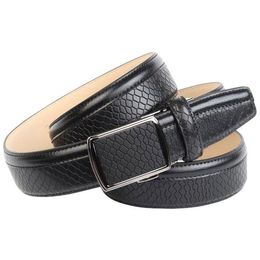 Anthoni Crown Herren Lederg&uuml;rtel, schwarz, Gr. 100, gepflegt, gepr&auml;gtes Muster, leicht gl&auml;nzend, unifarben, Leder, G&uuml;rtel