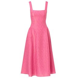 Adrianna Papell Dress 'Textured Jacquard Midi Dress' female Pink size 46