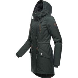 Ragwear Damen Wintermantel "Elsie Melange", gr&uuml;n, Gr. XXXL, Obermaterial: 100% Polyester. Innenfutter: 100% Polyester. Wattierung: 100% Polyester,