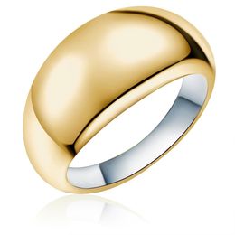 Rafaela Donata Damen Fingerring "RD7725", 52, Silber 925 (Sterlingsilber), 9,7mm, gold, Silber 925 (Sterlingsilber), Fingerringe, aus Sterling Silber