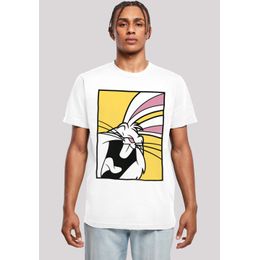 F4NT4STIC Herren T-Shirt "Looney Tunes Bugs Bunny Laughing", wei&szlig;, Gr. M, Obermaterial: 100% Baumwolle, Shirts, Print