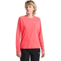 Funktionsshirt Jack Wolfskin "PRELIGHT SWIFT LS W", Damen, Gr. M (38/40), pink (sunset, coral), Obermaterial: 100% Polyester, Shirts Funktionsshirt
