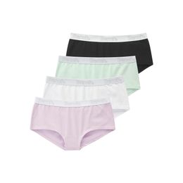 Bench. M&auml;dchen Panty, Gr. 146flieder, mint, wei&szlig;, schwarz, Jersey, Obermaterial: 92% Baumwolle, 8% Elasthan, unifarben, Unterhosen, unifarben, mit