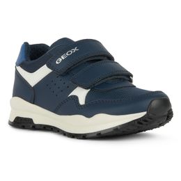 Geox Kinder Sneaker "J PAVEL", Gr. 24, wei&szlig;, Synthetik, Textil, Schuhe, Runner Sneaker, Klettschuh f&uuml;r Freizeitaktivit&auml;ten