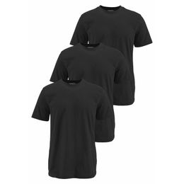 MAN'S WORLD MAN'S WORLD Herren T-Shirt "neue Farben Preis-Leistungs Bestseller Auch in Gro&szlig;en Gr&ouml;&szlig;en", schwarz, Basic, Gr. 64, unifarben, Single Jersey,