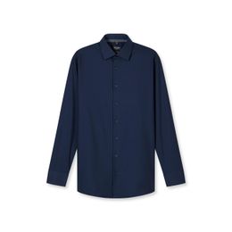 OLYMP Herren Businesshemd "OLYMP Luxor 24/Seven, modern fit, New Kent"marine, Gr. 41, 64% Baumwolle, 27% Polyester, 9% Elasthan, Hemden
