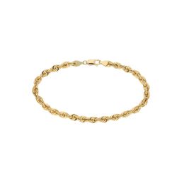 Firetti Damen Armkette "Schmuck Geschenk Gold 585 Armschmuck Armband Goldarmband Kordelkette", 21, Gelbgold 585, gold, Gelbgold 585, Armb&auml;nder