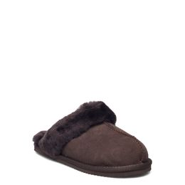 rosemunde Damen Hausschuh "Sydney Shearling Reversed Slippers", Gr. 40dunkelbraun, Obermaterial: 100% Lammveloursleder. Futter: 100% Lammfell,