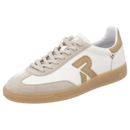 RIEKER SPORT Herren Sneaker "San Diego Swing2GO", Gr. 44, beige, Leder, Veloursleder, kontrastfarbene Details, Schuhe, Retro-Sneaker aus der neuen