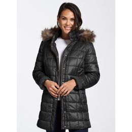 Casual Looks Damen Steppjacke, schwarz, Gr. 46, unifarben, 60% Polyester, 40% Polyamid, Jacken