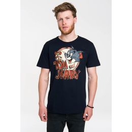 logoshirt Herren T-Shirt "Tom und Jerry", blau, Gr. XS, bedruckt, 100% Baumwolle, Shirts, mit tollem Print