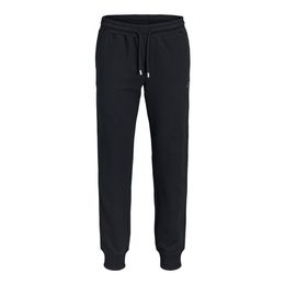 Jack & Jones PlusSize Herren Sweathose "JPSTGORDON COLLEGE SWEAT PANTS PLS"schwarz, Gr. 46, JACK & JONES PLUSSIZE, unifarben, angeraute Sweatware, Obermaterial: 80%