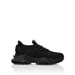 Sneaker Philipp Plein "Iconic Plein", Herren, Gr. 39, Normalschaft, 0202, schwarz, schwarz, Schuhe Sneaker