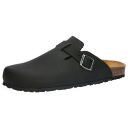 Lico Herren Clog "Pantolette Bioline Clog Soft", Gr. 42, schwarz, Synthetik, Schuhe
