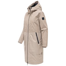 Navahoo Damen Langmantel "Edelumhang 14"taupe, Gr. L, Obermaterial 1 : 60% Polyester, 40% Polyurethan. Obermaterial 2: 100% Polyester. Innenfutter: