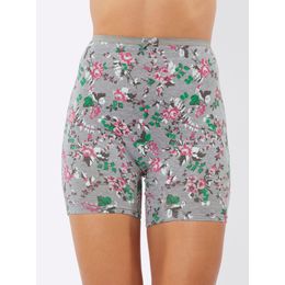 Damen Lange Unterhose, Gr. 48, bunt, 95% Baumwolle, 5% Elasthan, Meliert:5% Elasthan, 11% Polyester, 84% Baumwolle, Unterhosen
