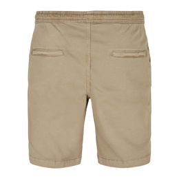 Urban Classics Herren Stoffhose "Urban Classics Herren Stretch Twill Joggshorts"unionbeige, Gr. S, unifarben, 98% Baumwolle, 2% Elasthan, Hosen
